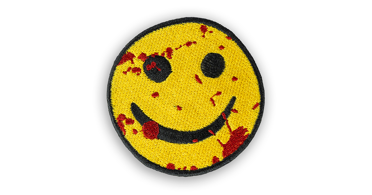 Rust Velcro Patch - Smile | CAN BE